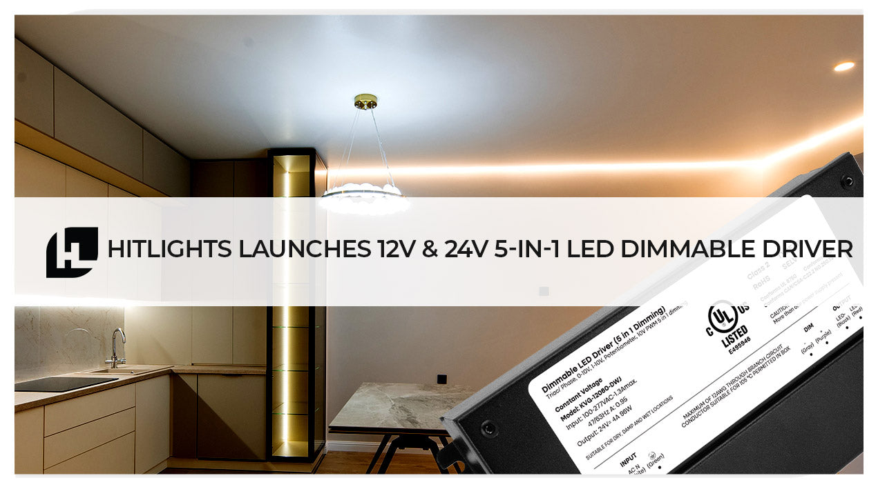 Hitlights lanza un controlador LED regulable 5 en 1 de 12 V y 24 V