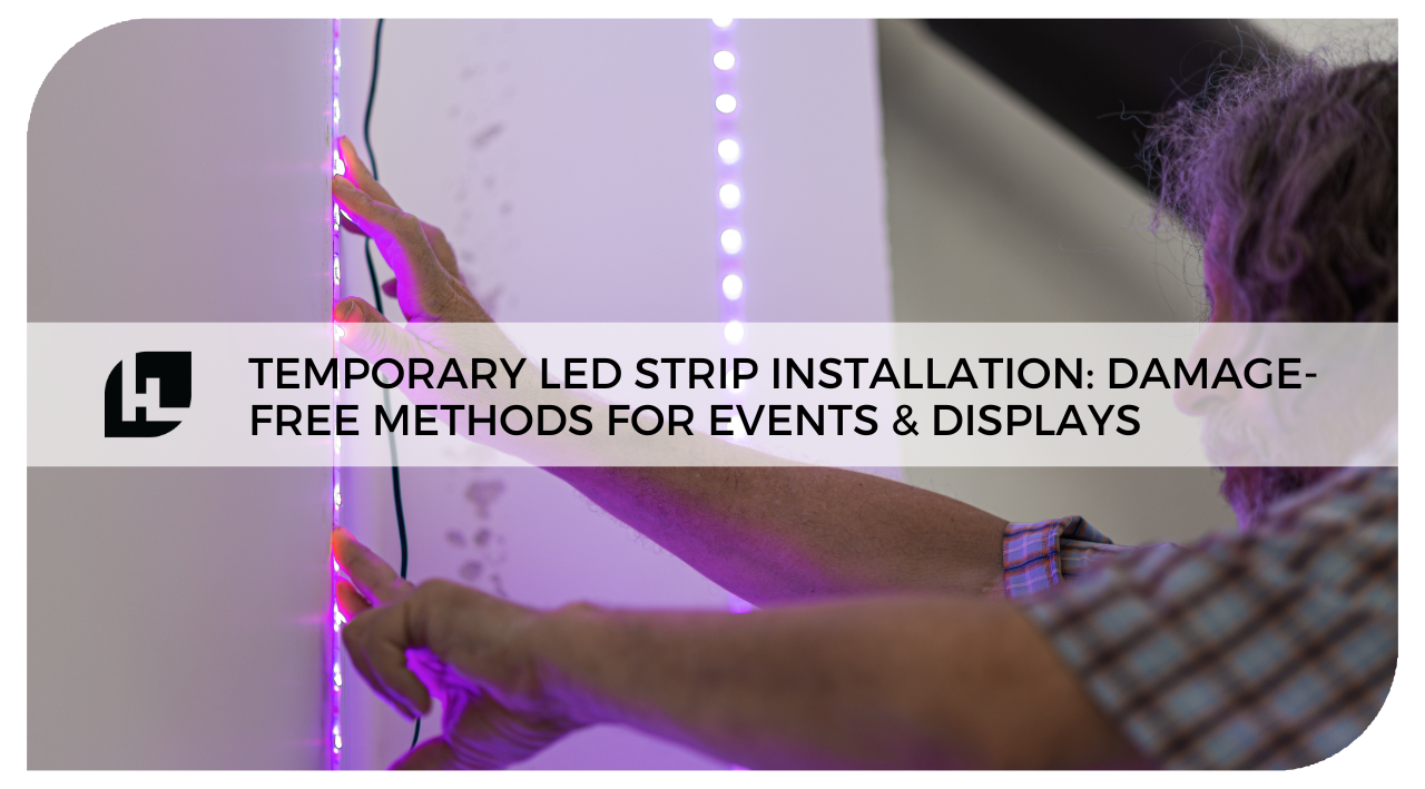 Temporary LED Strip Installation: Damage-Free Methods for Events and D