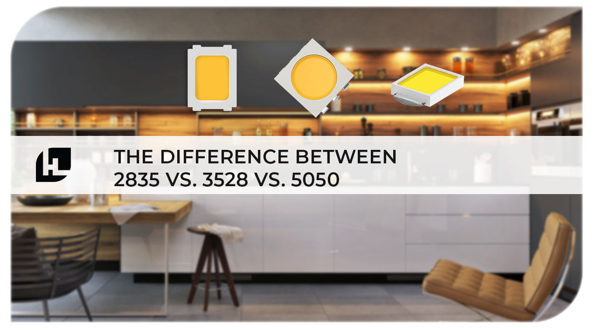 What is the difference between 2835 vs. 3528 vs. 5050